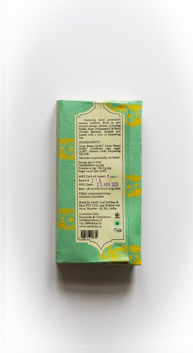 NAVILUNA 72% Três Bāḷe Bean-to-Bar Dark Chocolate Bar – Naviluna ...